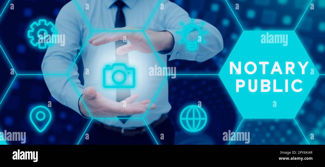 Inspiration showing sign Notary Public. Conceptual photo Legality ...