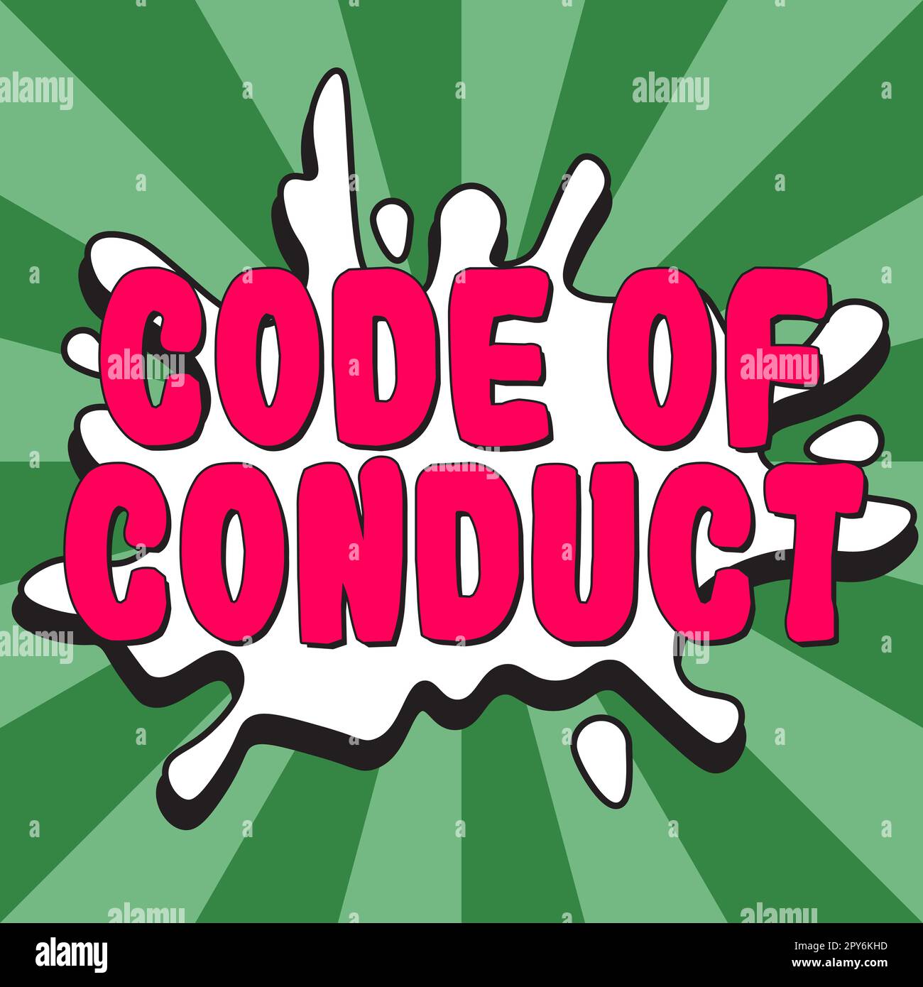 Sign displaying Code Of Conduct. Business concept Ethics rules moral ...