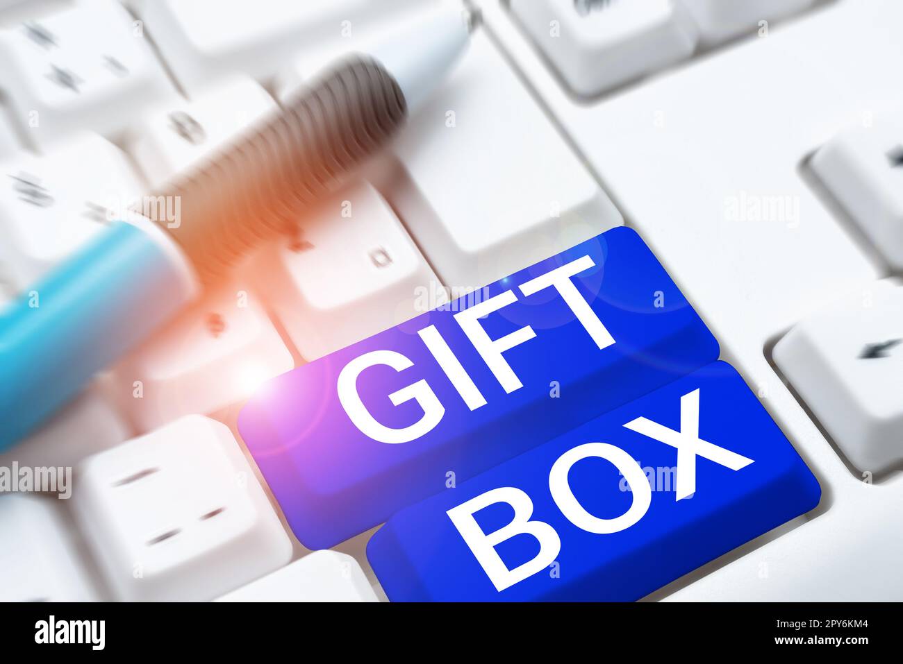 Handwriting text Gift Box. Business idea A small cointainer with ...