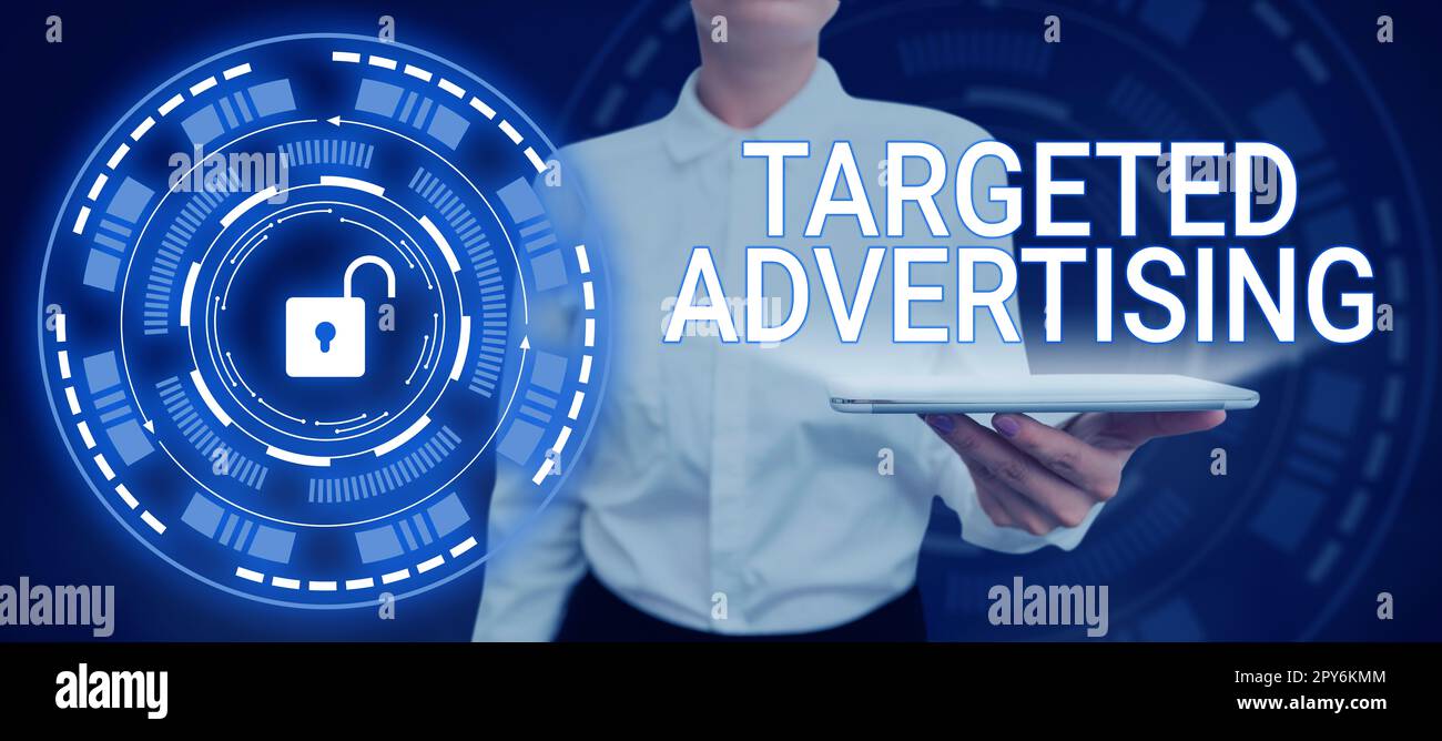 Text showing inspiration Targeted Advertising. Business idea Online ...