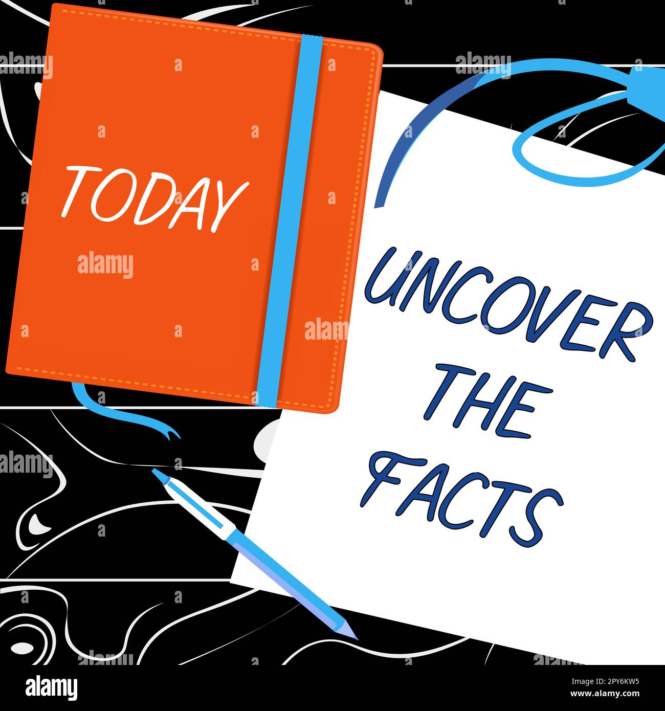 Sign displaying Uncover The Facts. Business showcase Find the truth and ...