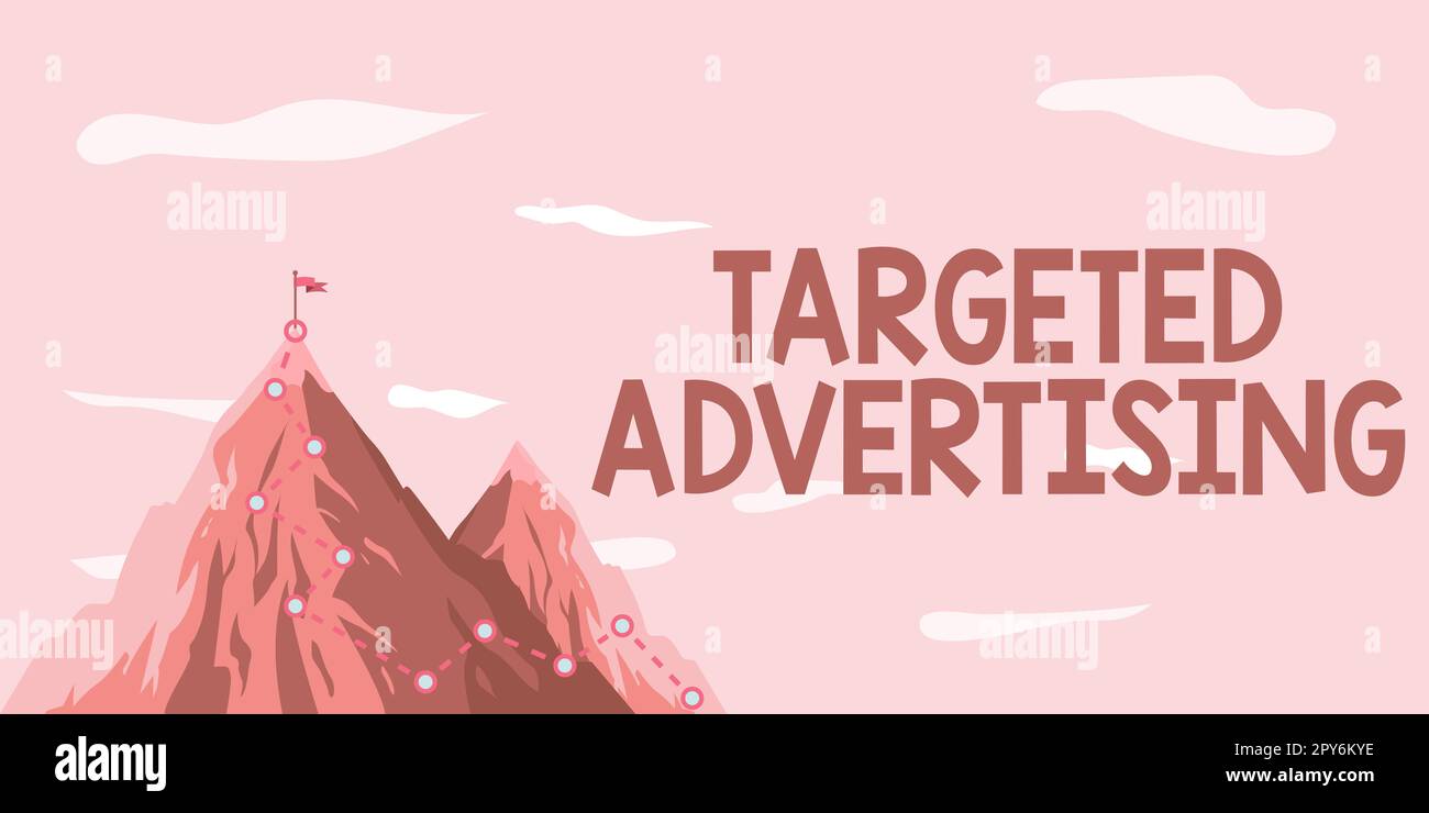 Text showing inspiration Targeted Advertising. Business showcase Online ...