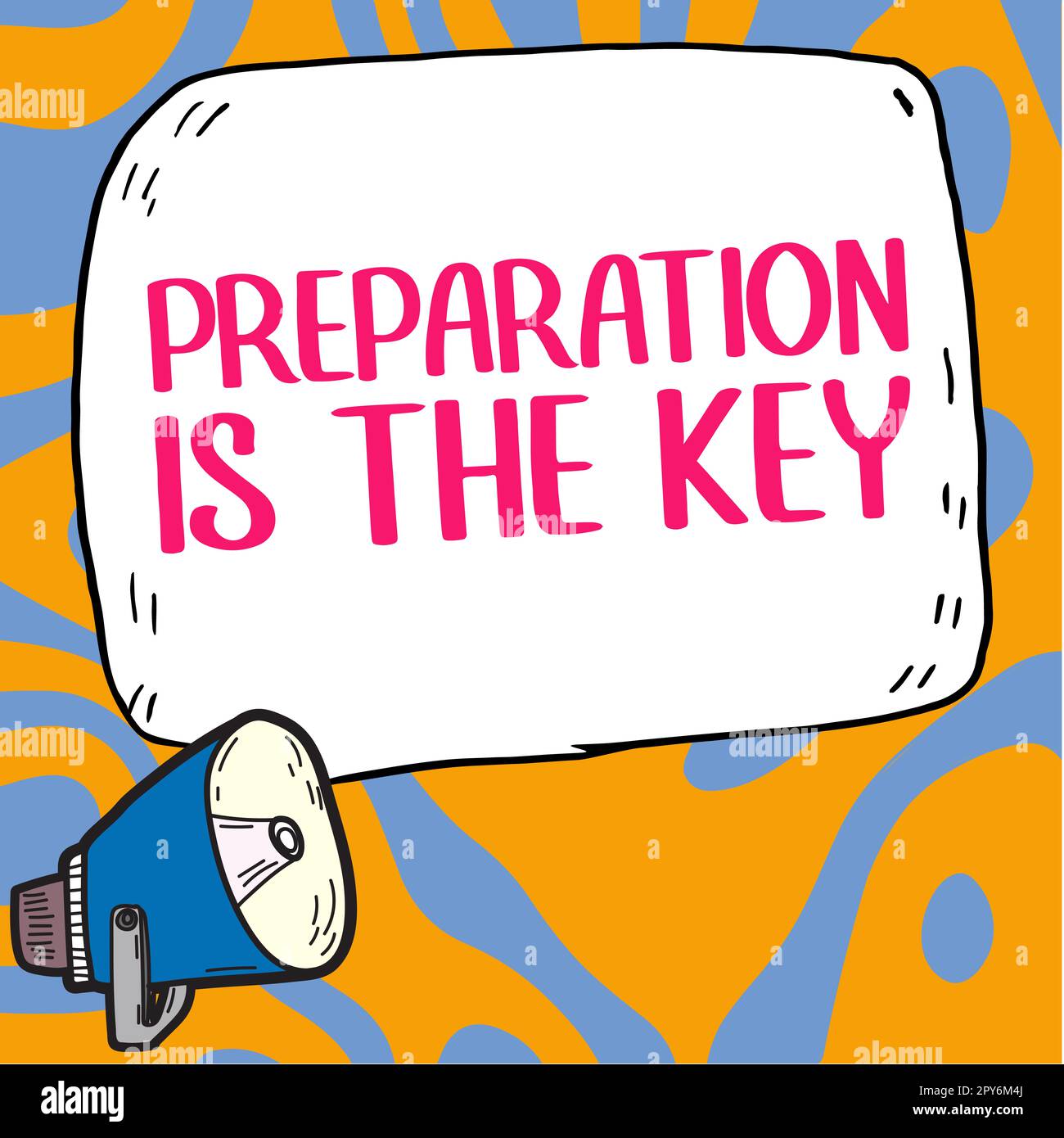 Writing displaying text Preparation Is The Key. Business idea action of ...