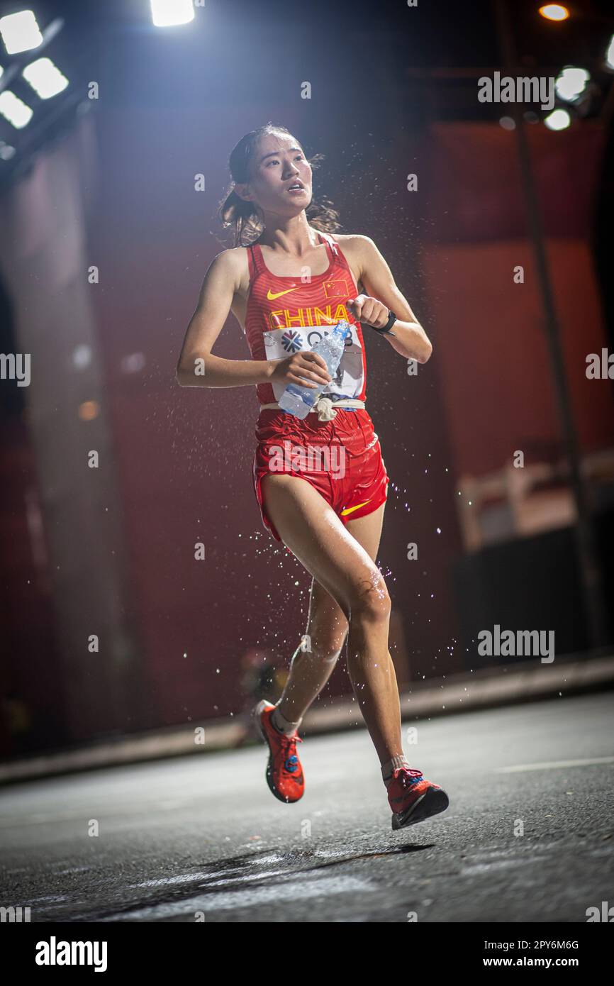 Yugui Ma participating in the Doha 2019 World Athletics Championships ...