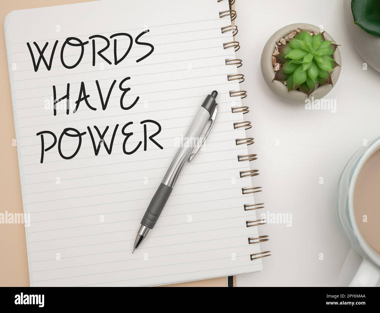 Conceptual caption Words Have Power. Business overview Energy Ability ...