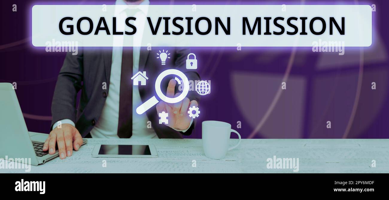Conceptual caption Goals Vision Mission. Concept meaning practical ... Conceptual caption Goals Vision Mission. Concept meaning practical ...