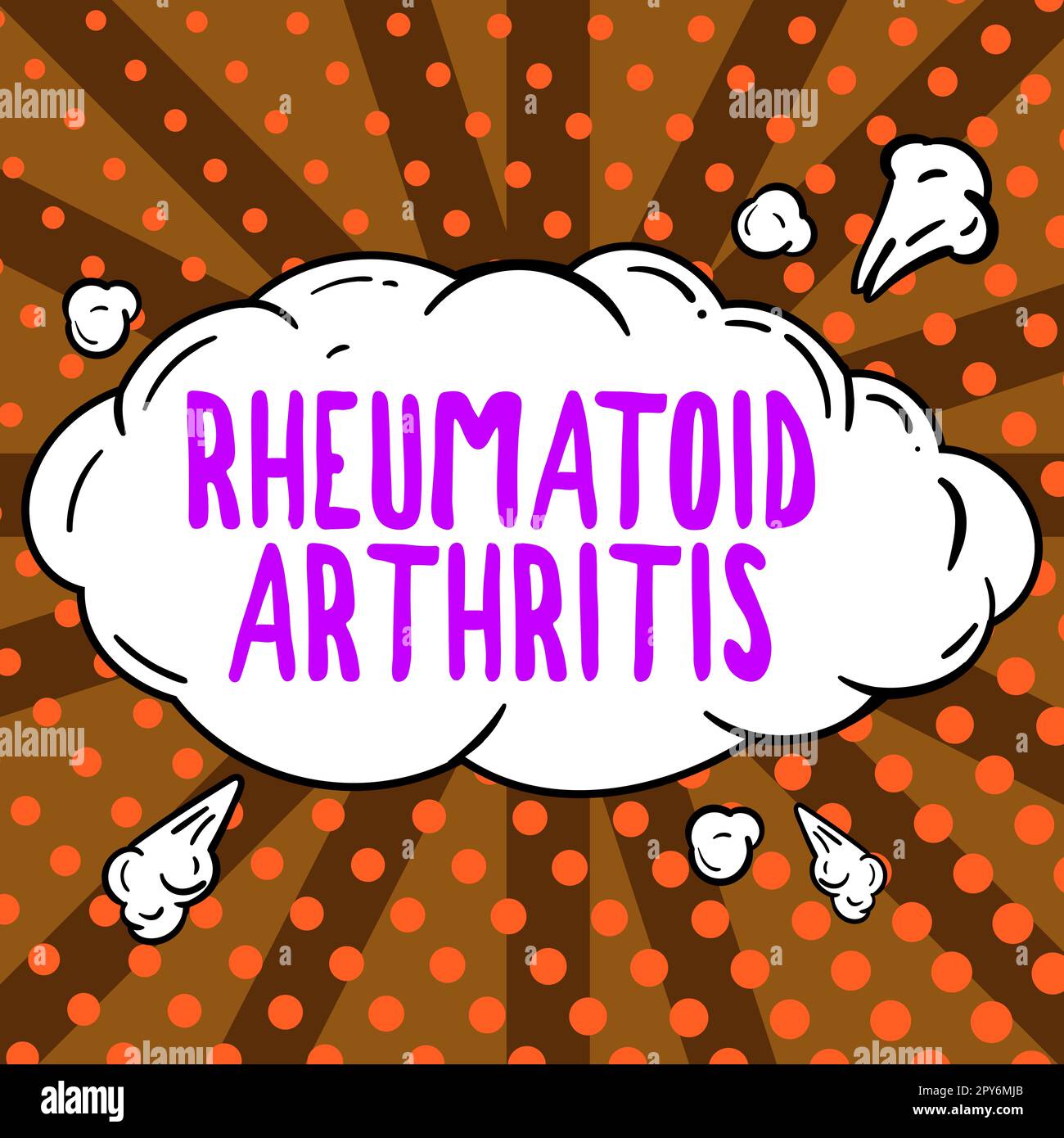 Text caption presenting Rheumatoid Arthritis. Business concept ...