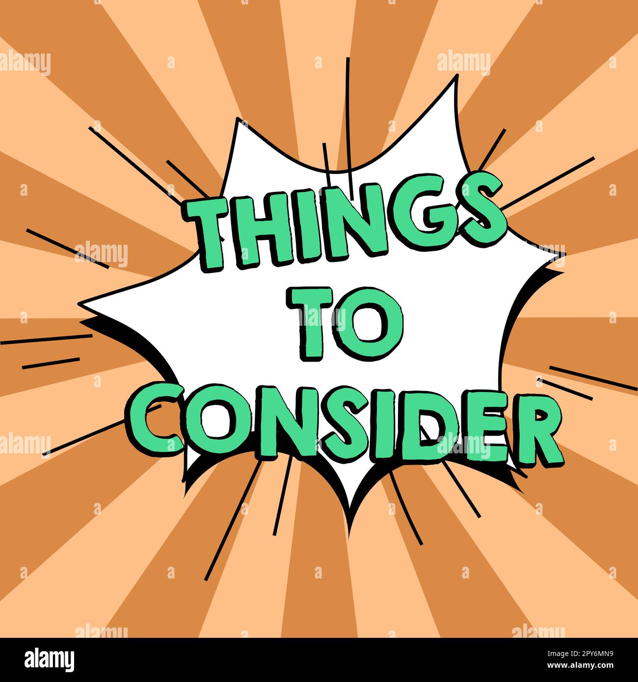Handwriting text Things To Consider. Business concept list to check or ...
