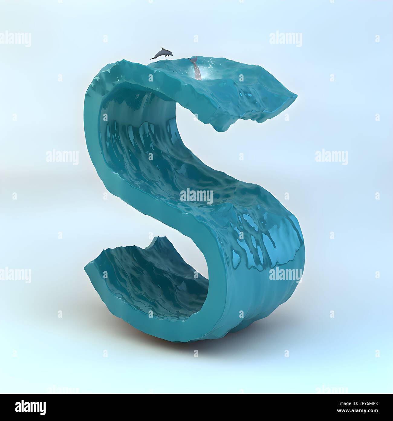 Creative 3D Typography Design - Alphabet series - letter S in the shape ...