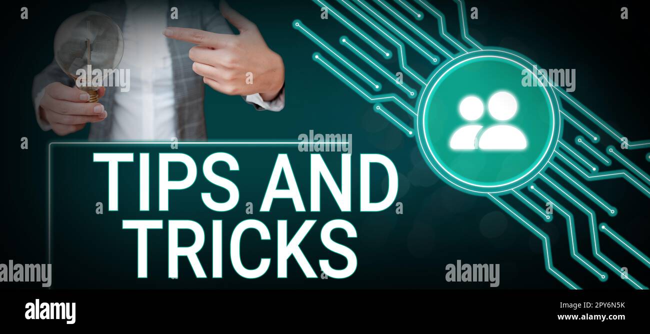 Conceptual Display Tips And Tricks Word Written On Helpful Advices