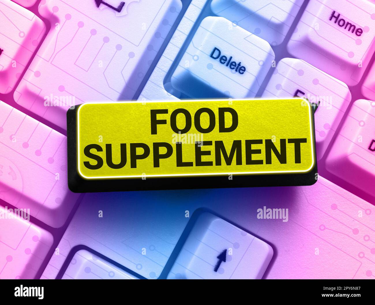 Sign displaying Food Supplement. Internet Concept Conditions and ...