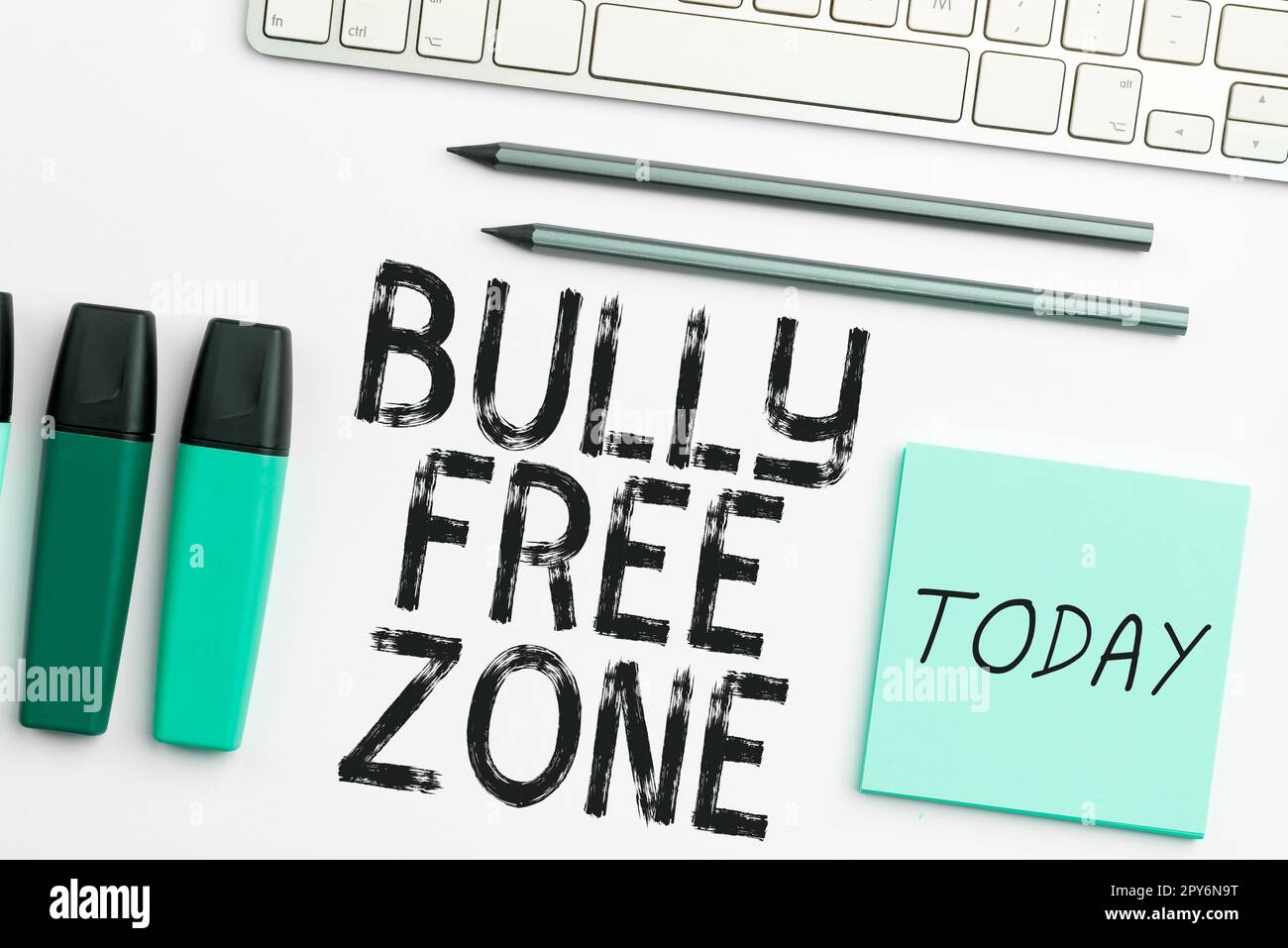 Inspiration showing sign Bully Free Zone. Word Written on Be respectful ...