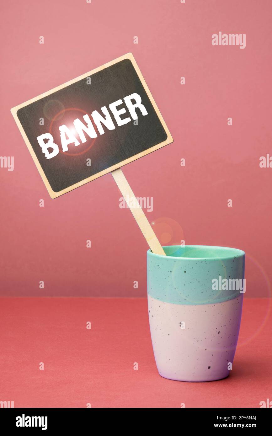 Inspiration showing sign Banner. Conceptual photo long strip cloth ...