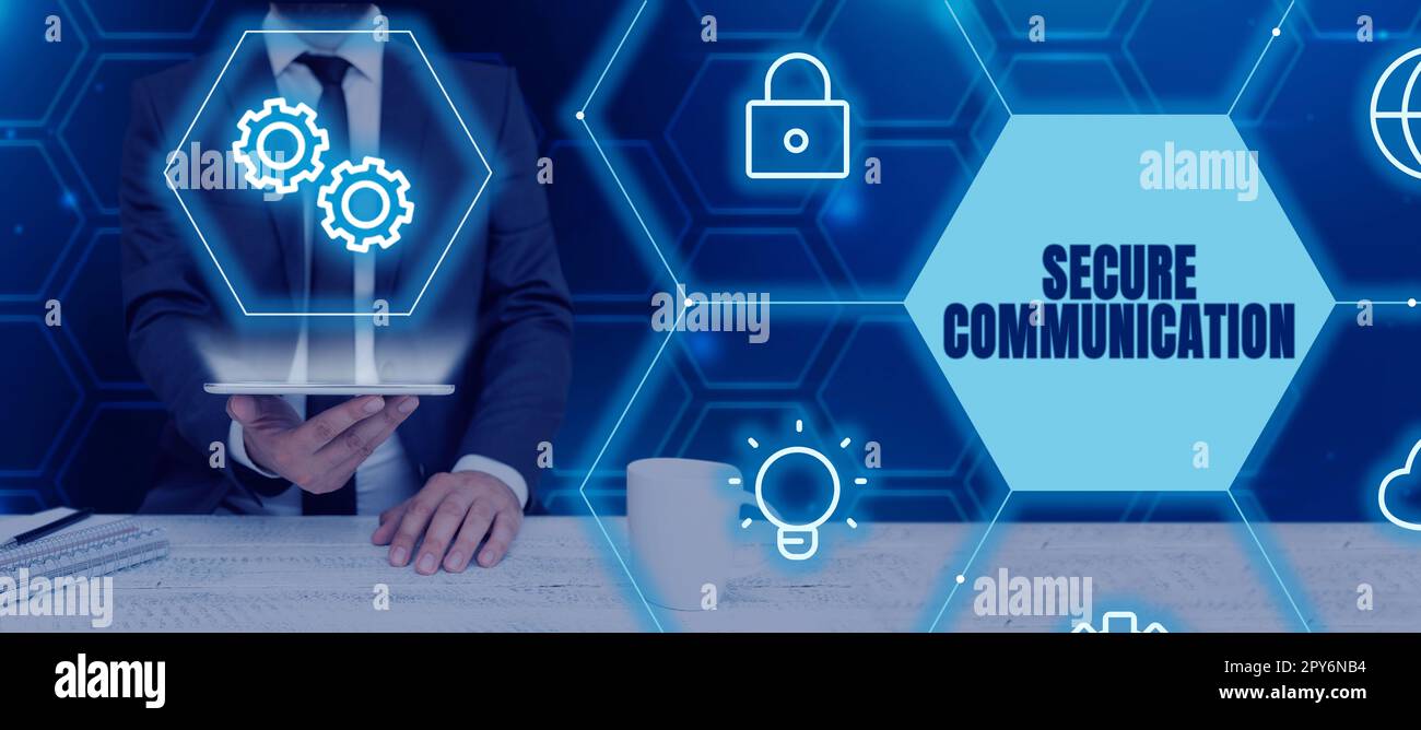 Conceptual Caption Secure Communication Conceptual Photo Preventing Unauthorized Interceptors