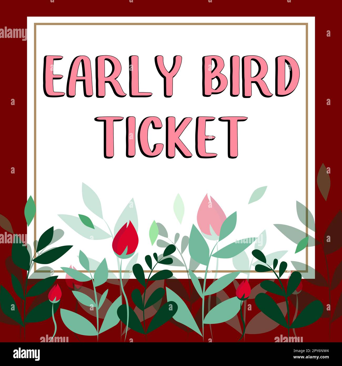 Sign displaying Early Bird Ticket. Concept meaning Buying a ticket ...