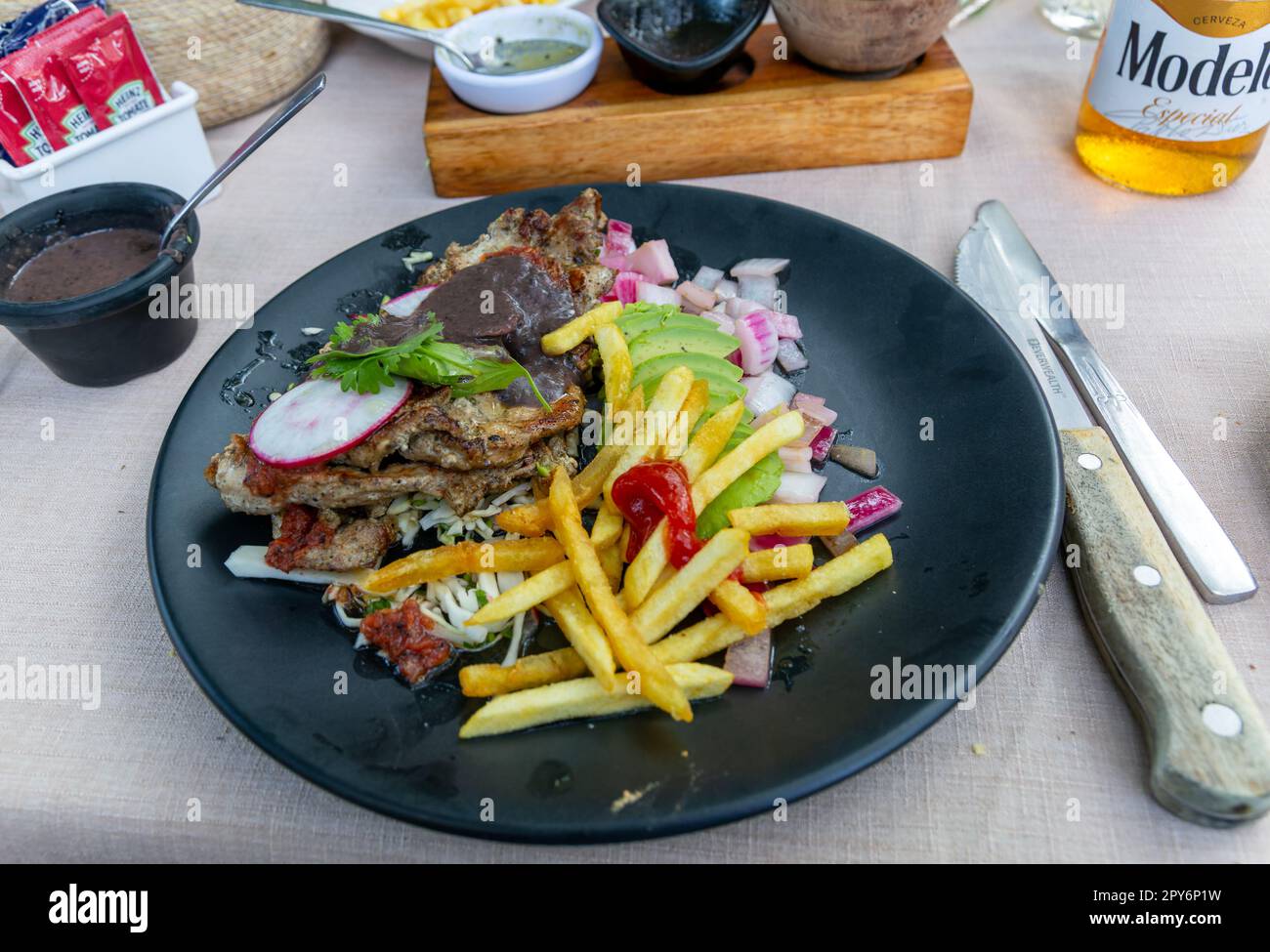 Poc Chuc, Yucatecan Grilled Pork meal speciality, Restaurante El Atrio ...