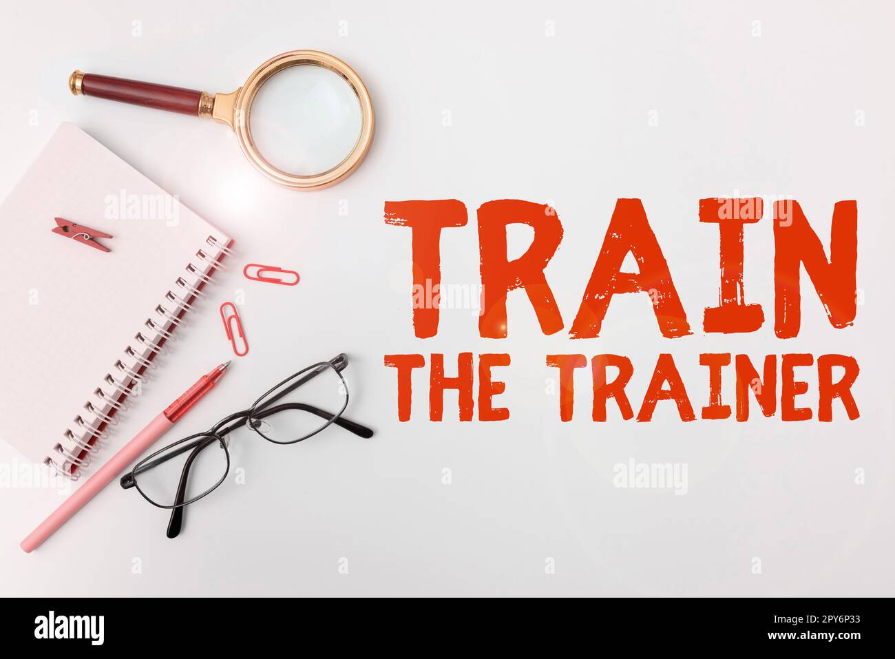 Sign displaying Train The Trainer. Business idea identified to teach ...