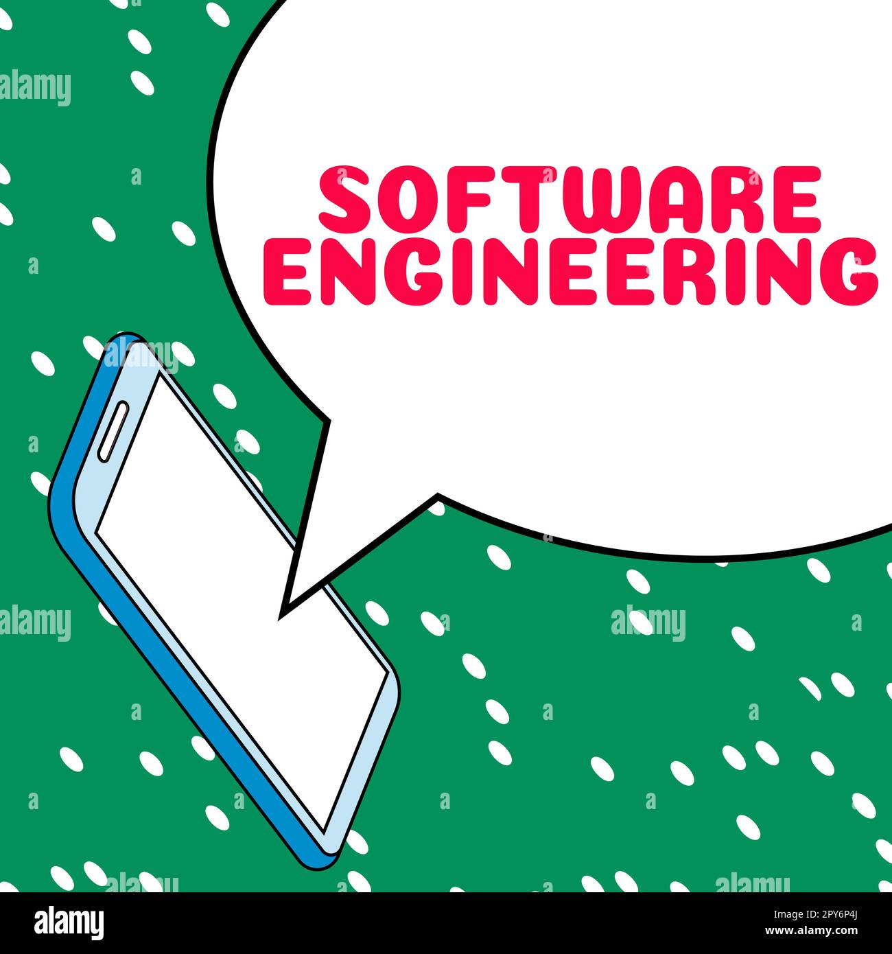 Text showing inspiration Software Engineering. Internet Concept Program Development in ...