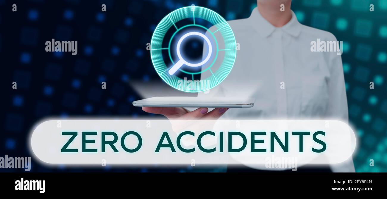 Conceptual display Zero Accidents. Business idea important strategy for ...