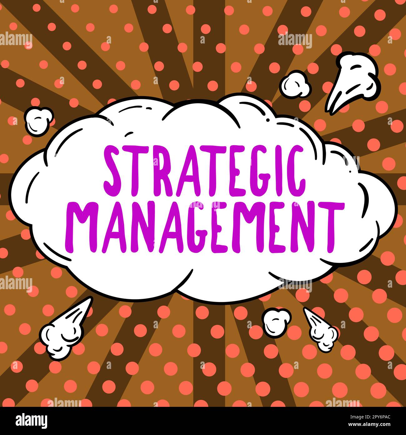 Text showing inspiration Strategic Management. Business showcase ...