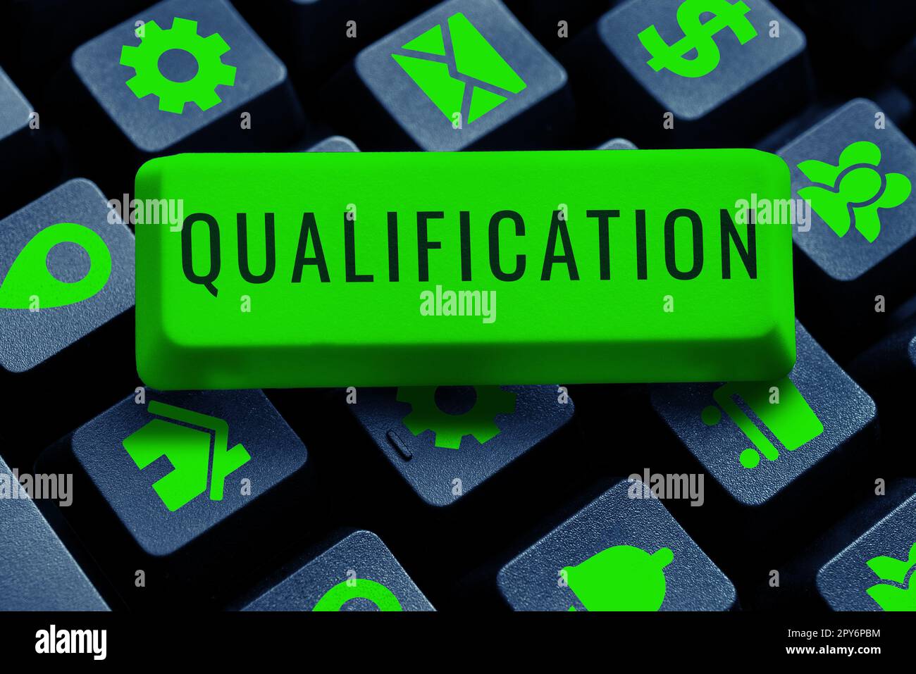 Inspiration showing sign Qualification. Business overview Officially ...