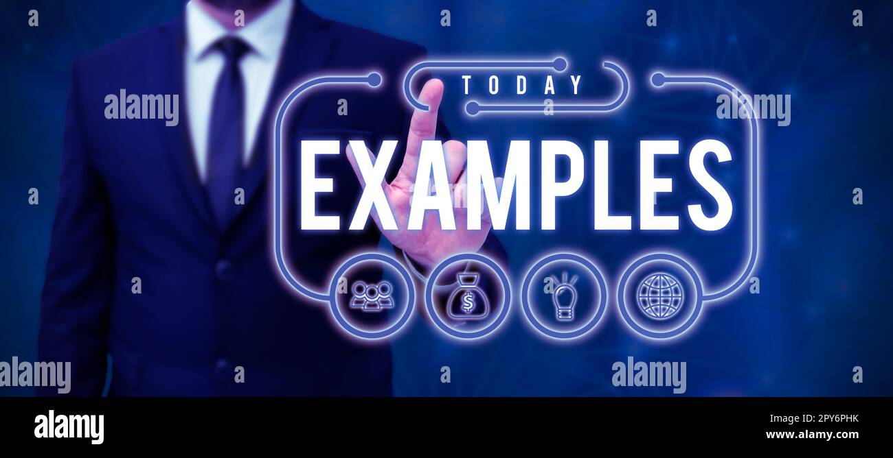 Writing Displaying Text Examples Business Showcase Photo Sample Model