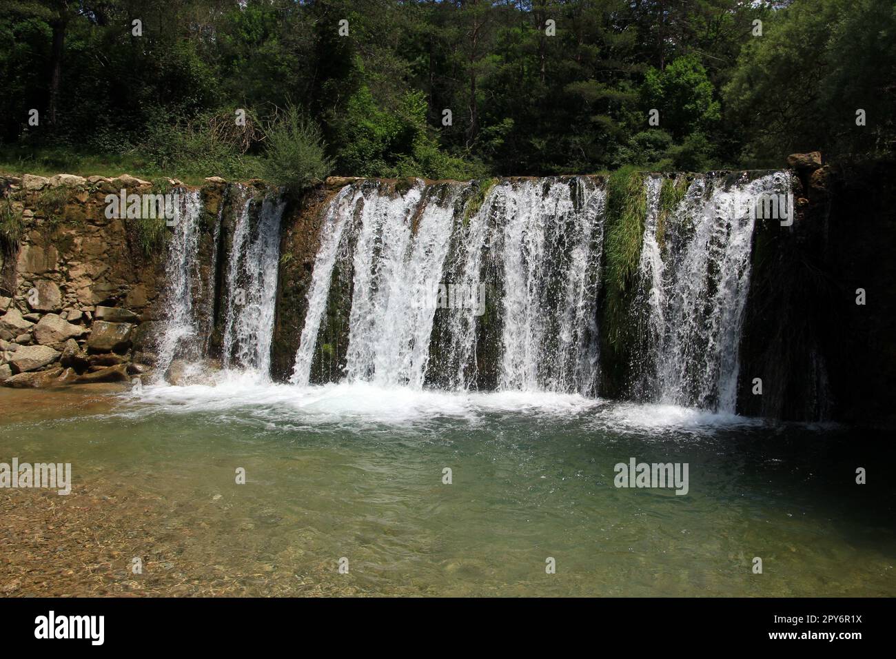 Waterfall in forest crystal hi-res stock photography and images - Alamy