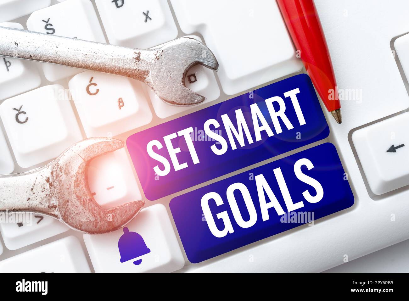 Inspiration showing sign Set Smart Goals. Concept meaning Establish ...