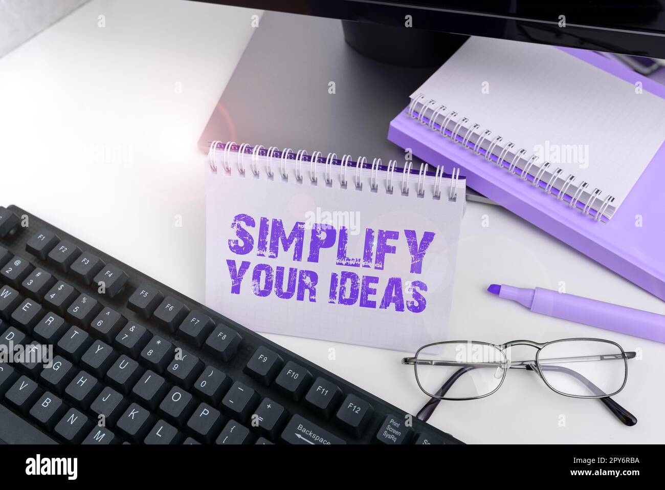 Conceptual caption Simplify Your Ideas. Internet Concept make simple or ...