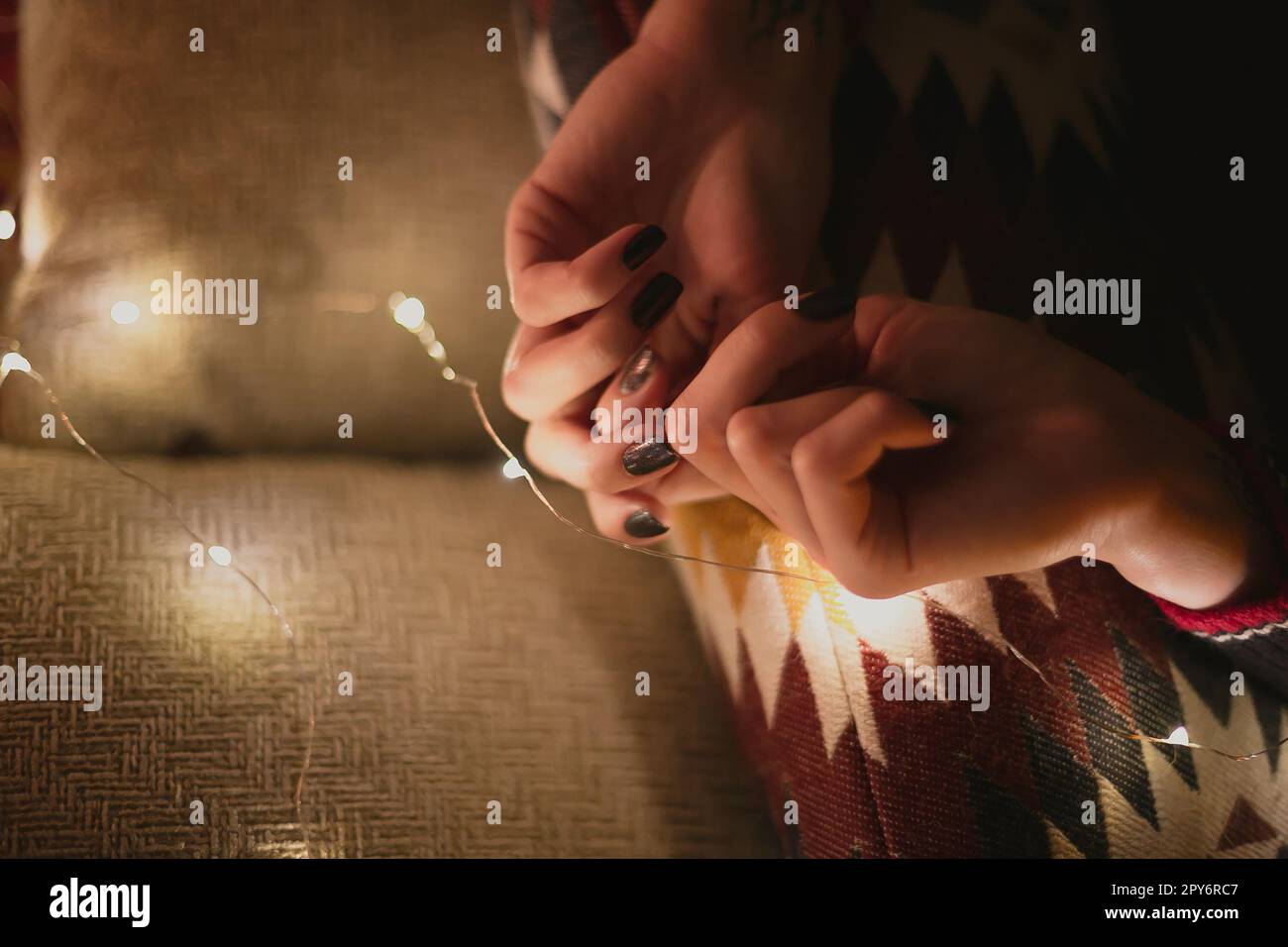 Close scene of hands hi-res stock photography and images - Alamy