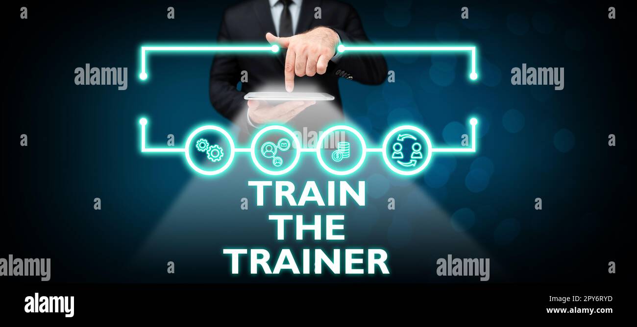 Conceptual caption Train The Trainer. Internet Concept identified to ...