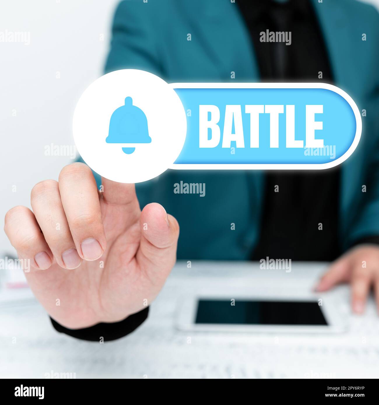 Conceptual display Battle. Word for violent fight between groups of ...