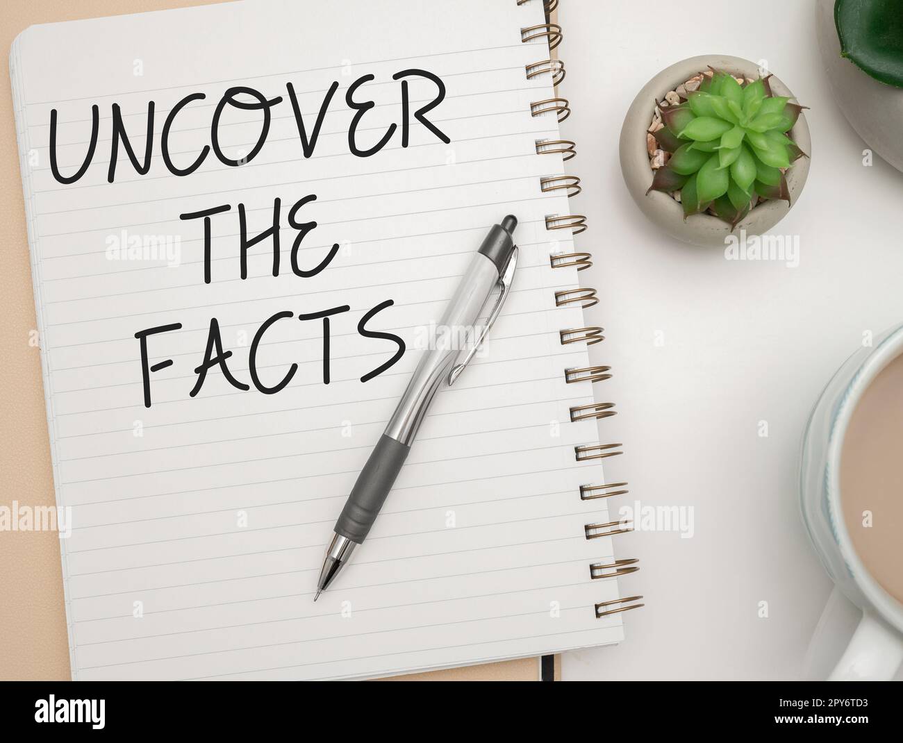 Text sign showing Uncover The Facts. Conceptual photo Find the truth ...