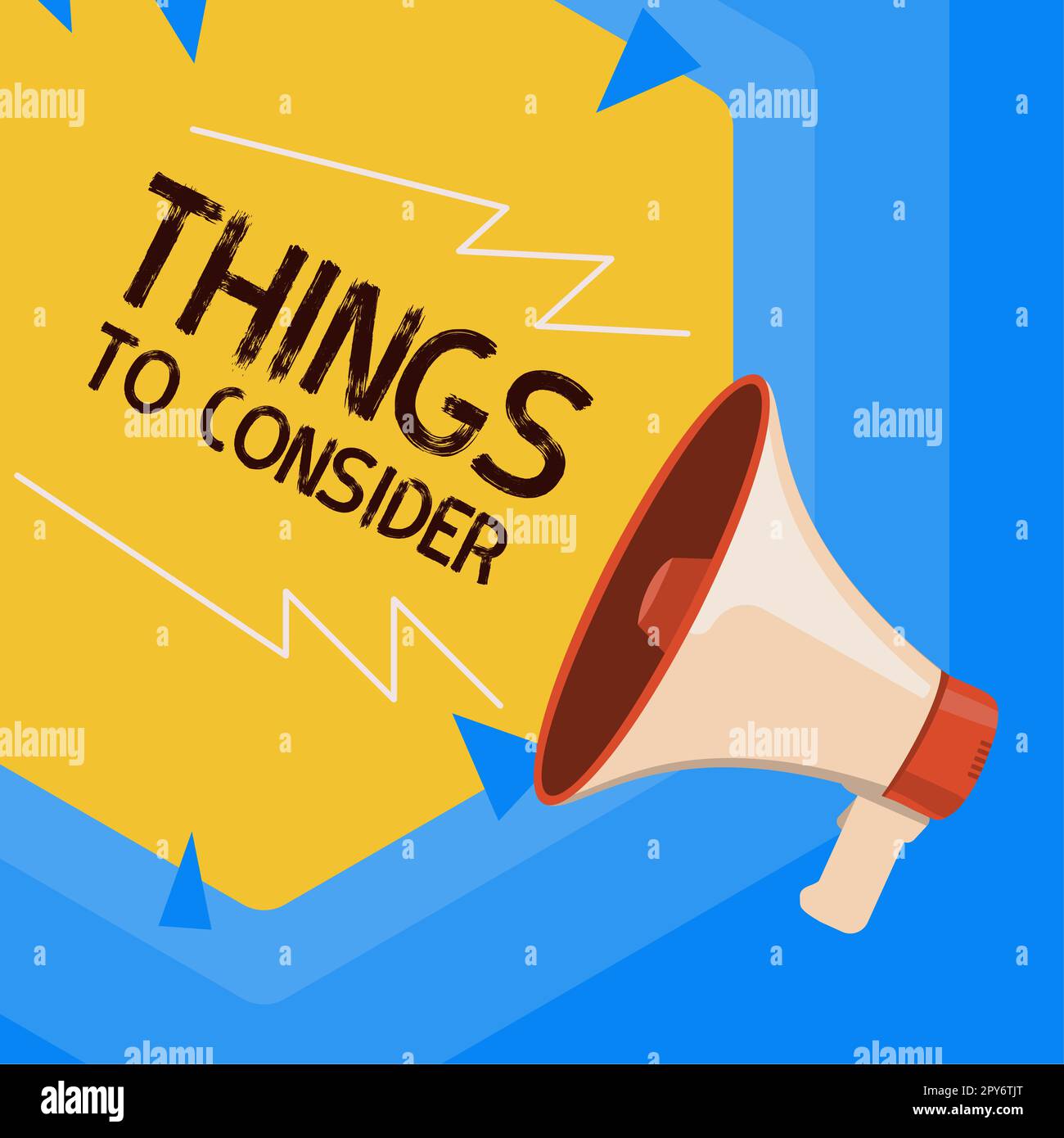 Writing displaying text Things To Consider. Business showcase list to ...