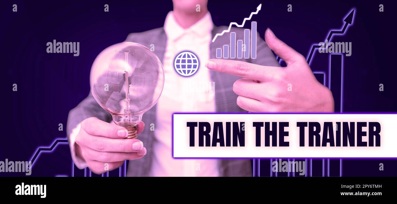 Text showing inspiration Train The Trainer. Word Written on identified ...