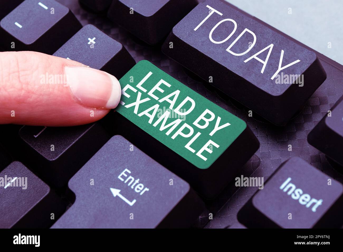Handwriting text Lead By Example. Internet Concept Be a mentor leader ...