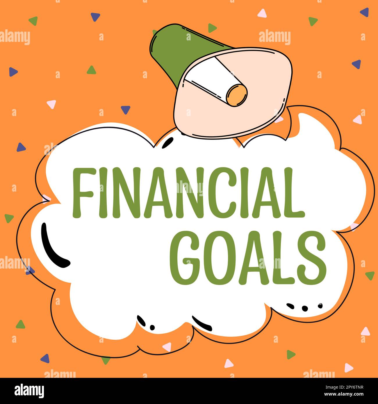 Text sign showing Financial Goals. Business overview targets usually ...