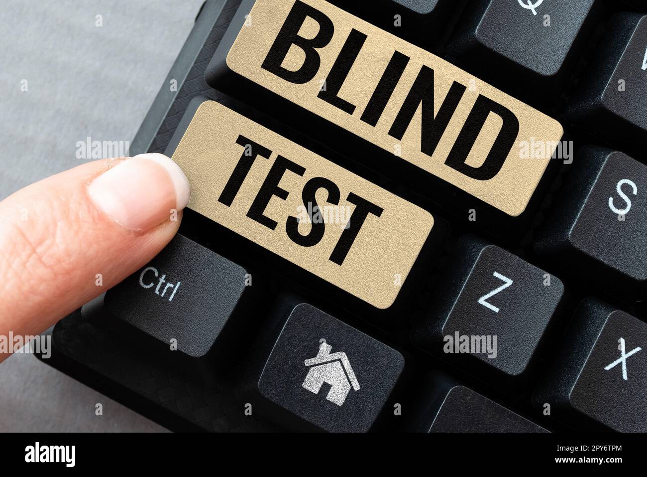 Writing displaying text Blind Test. Conceptual photo Social engagement ...