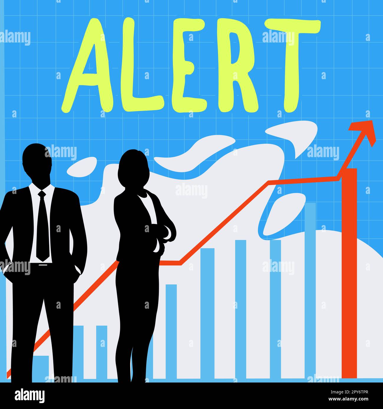 Sign displaying Alert. Conceptual photo An announcement Signal warning ...