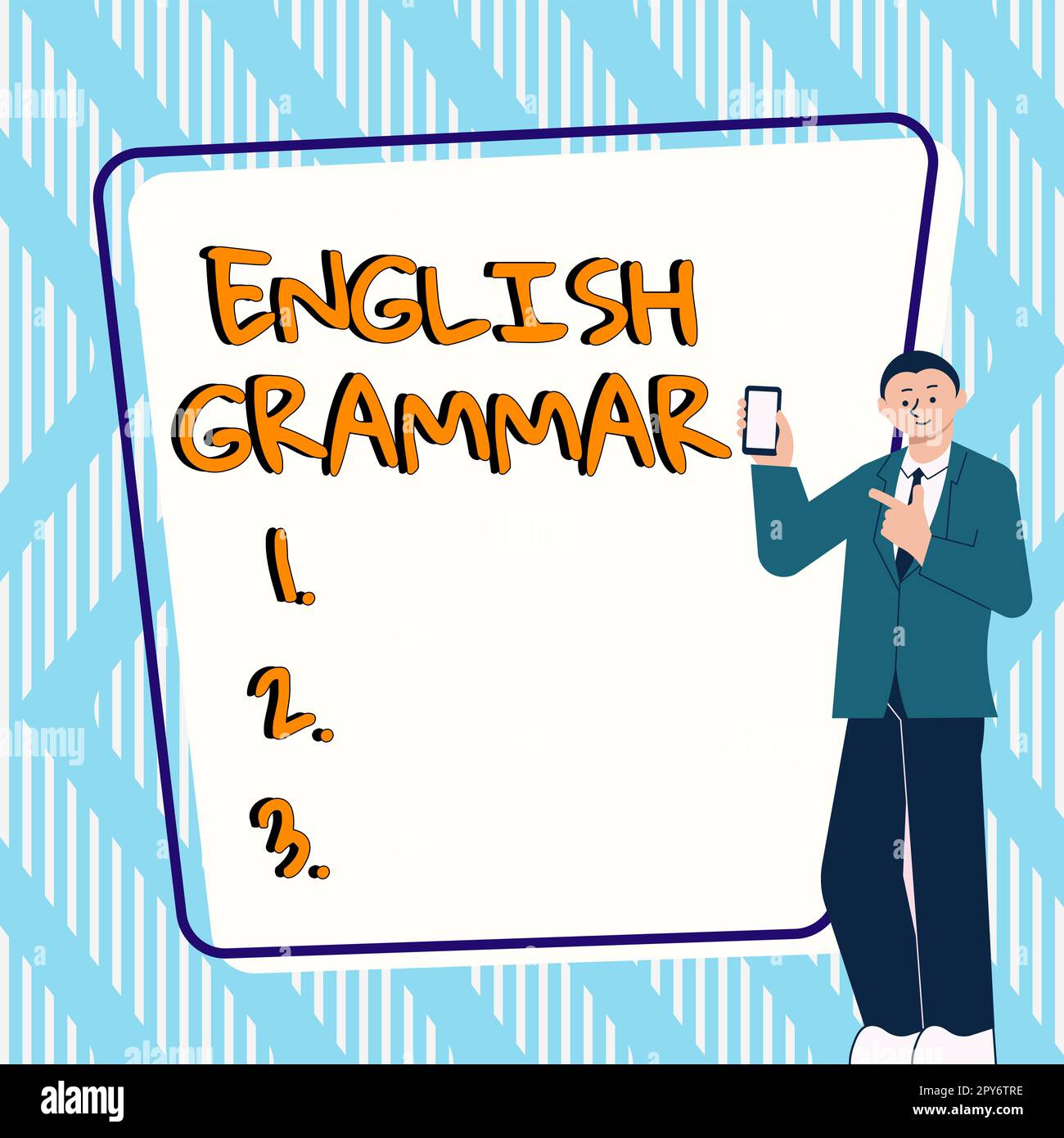 Text caption presenting English Grammar. Word Written on courses cover ...