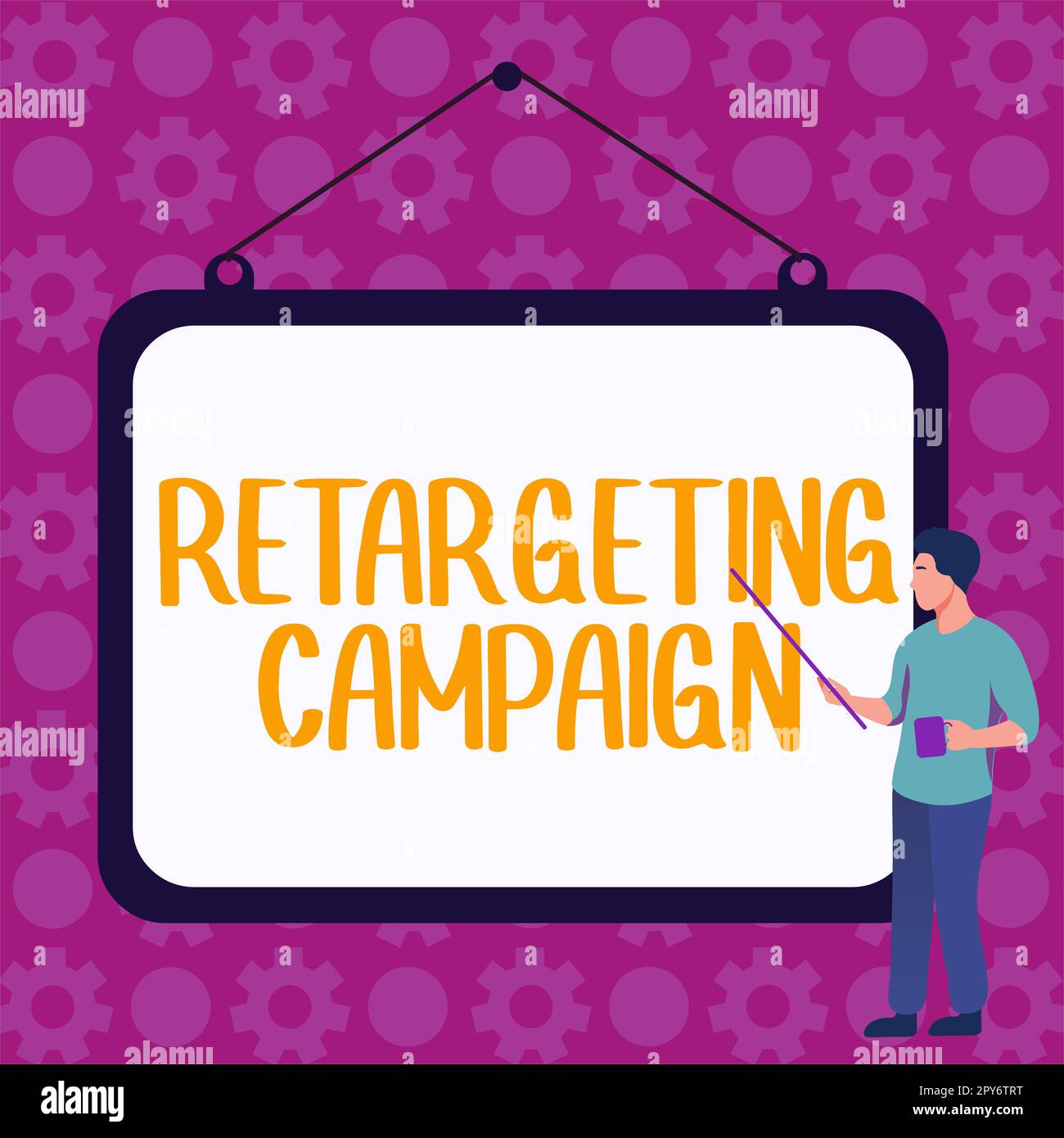 Hand writing sign Retargeting Campaign. Word for targetconsumers based ...