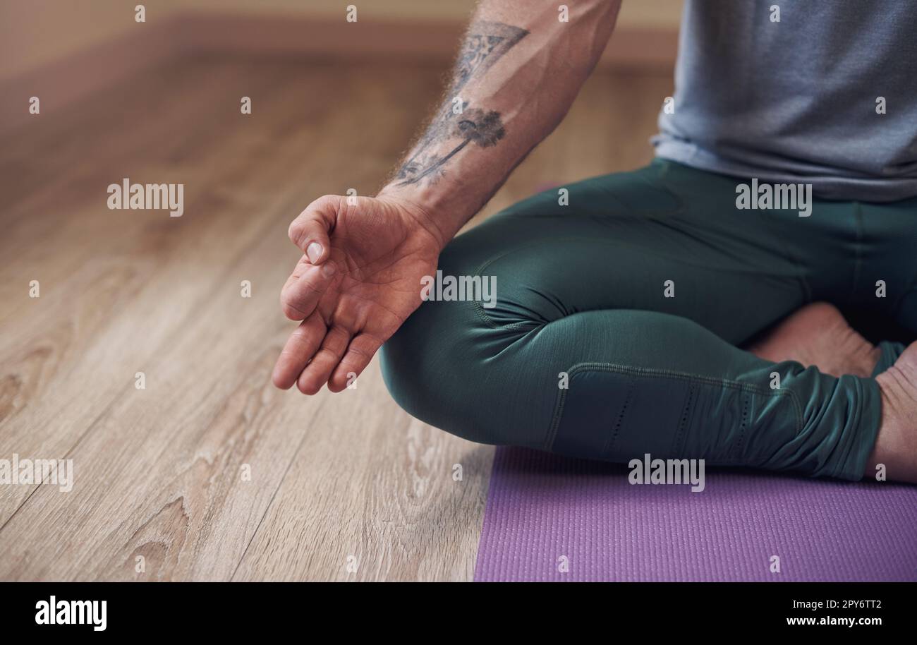 Choose to be here now. an unrecognizable man sitting indoors alone and ...