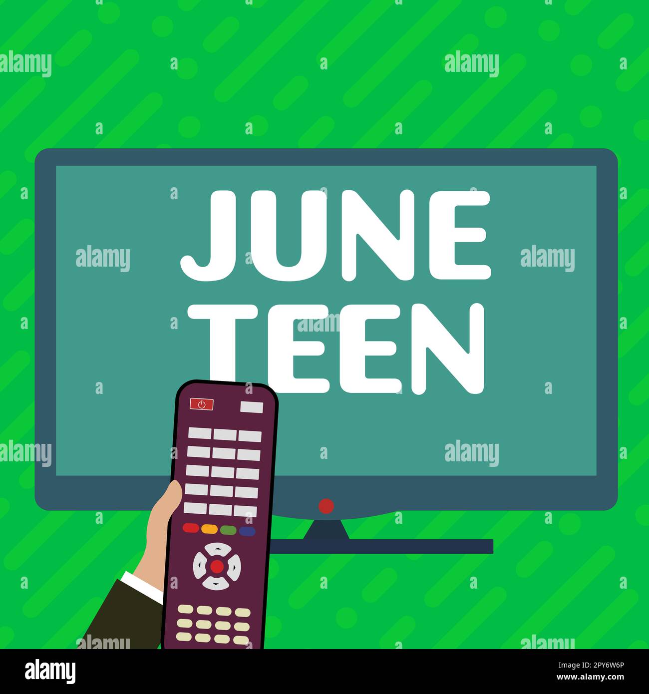 Conceptual display June Teen. Internet Concept legal holiday in the ...
