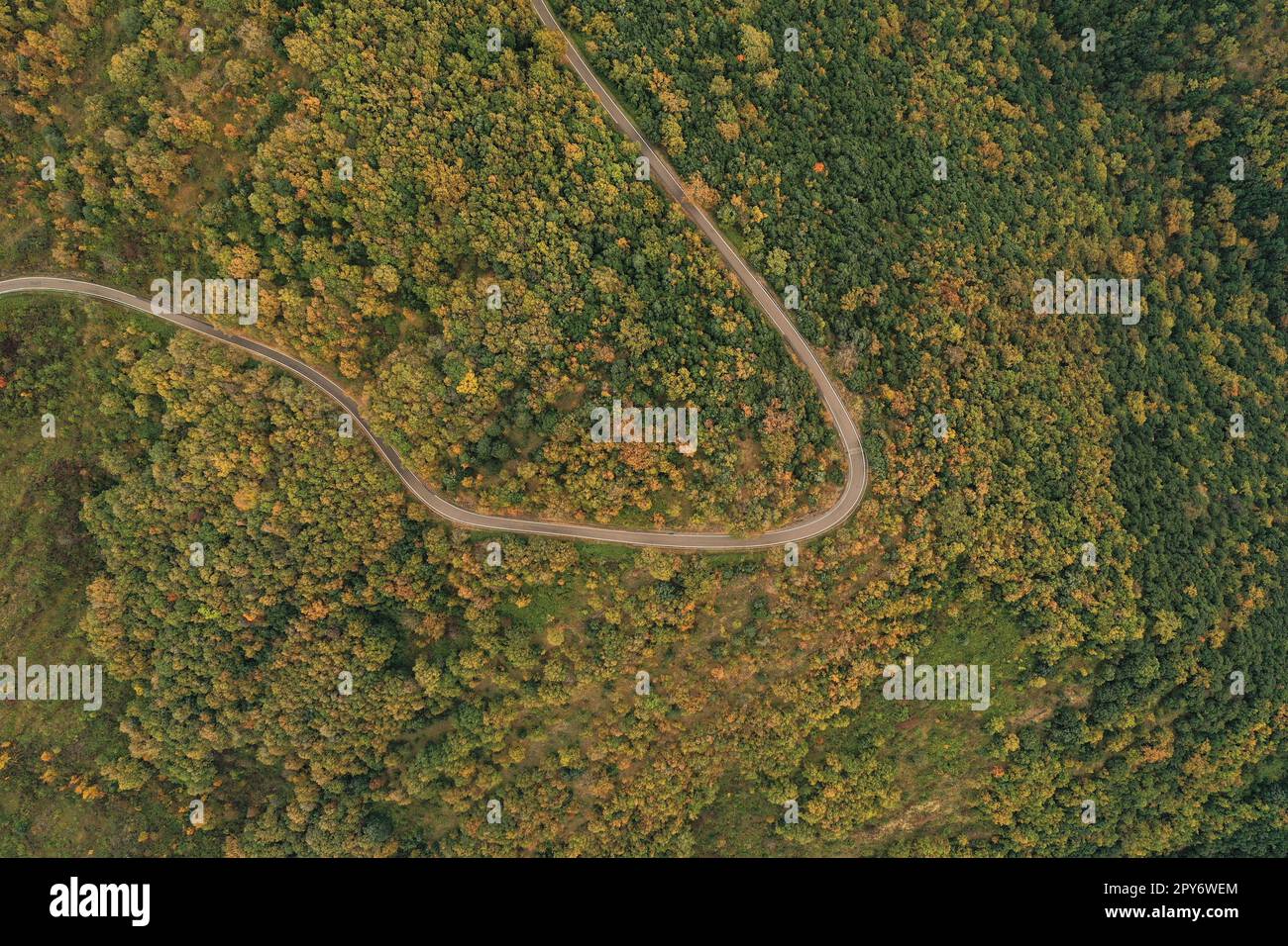 county highway from aerial Stock Photo - Alamy