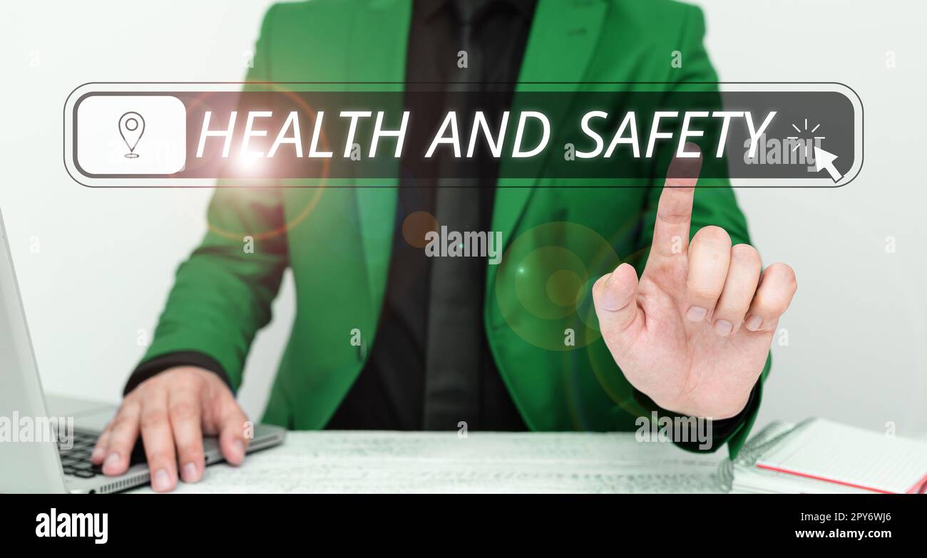 Handwriting text Health And Safety. Business approach Taking the ...