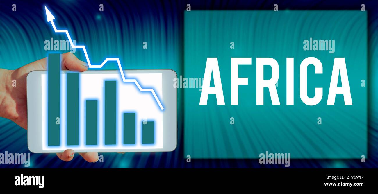 Inspiration showing sign Africa. Business idea worlds second largest ...