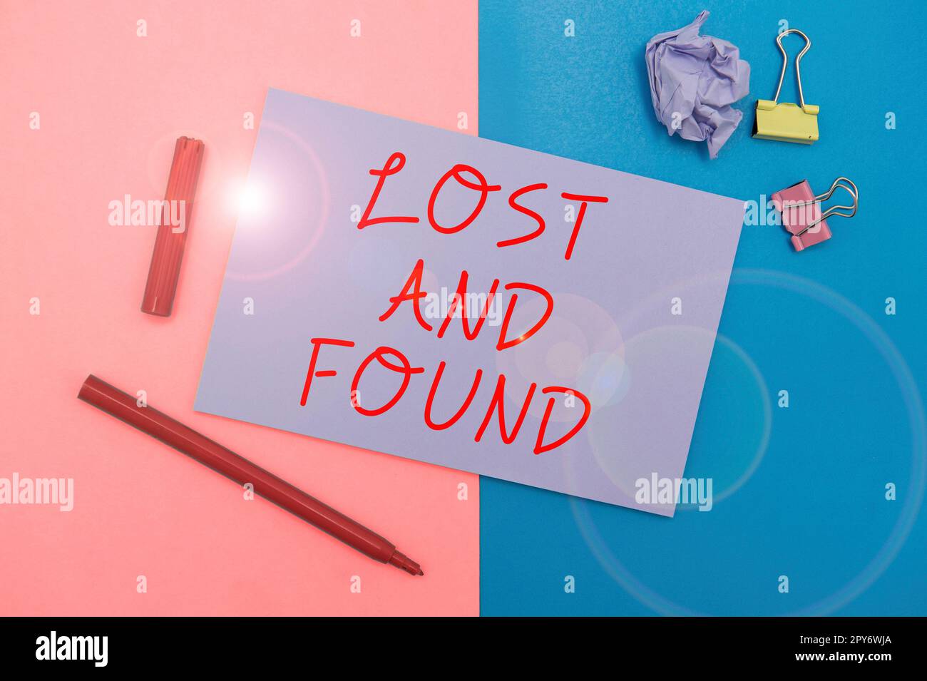 Inspiration showing sign Lost And Found. Business concept Place where ...