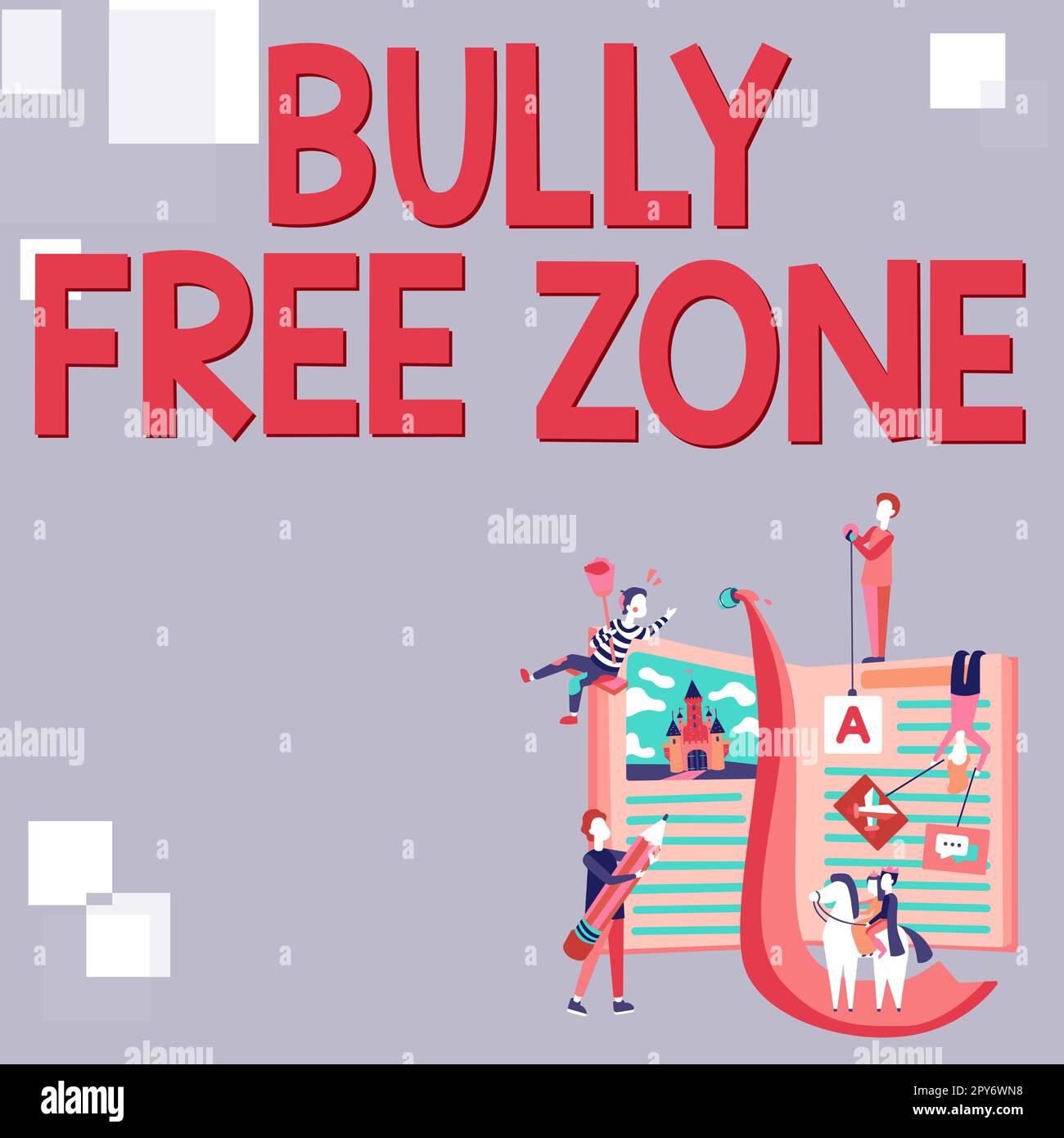 Text showing inspiration Bully Free Zone. Conceptual photo Be ...