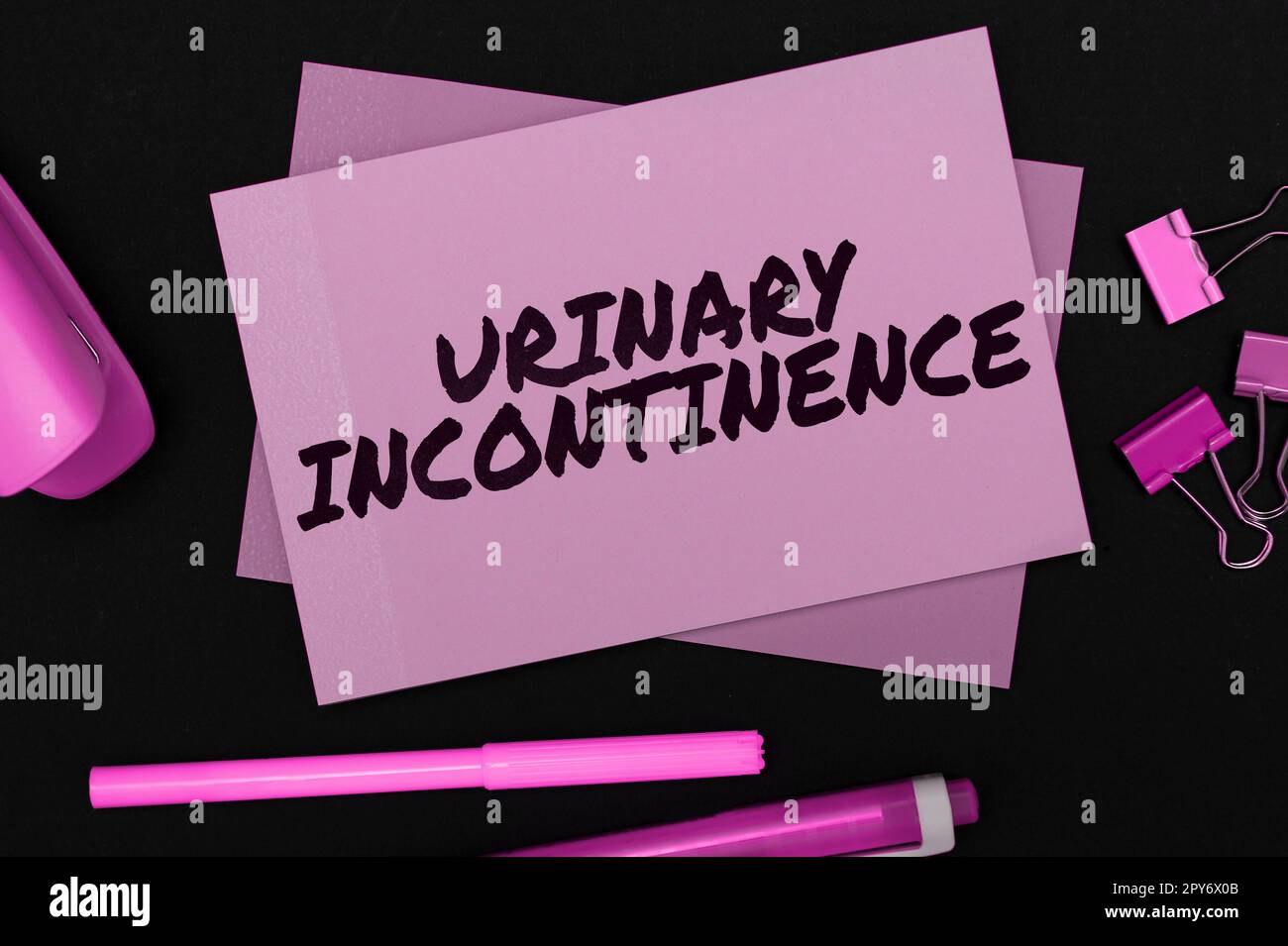 Text sign showing Urinary Incontinence. Business concept uncontrolled ...