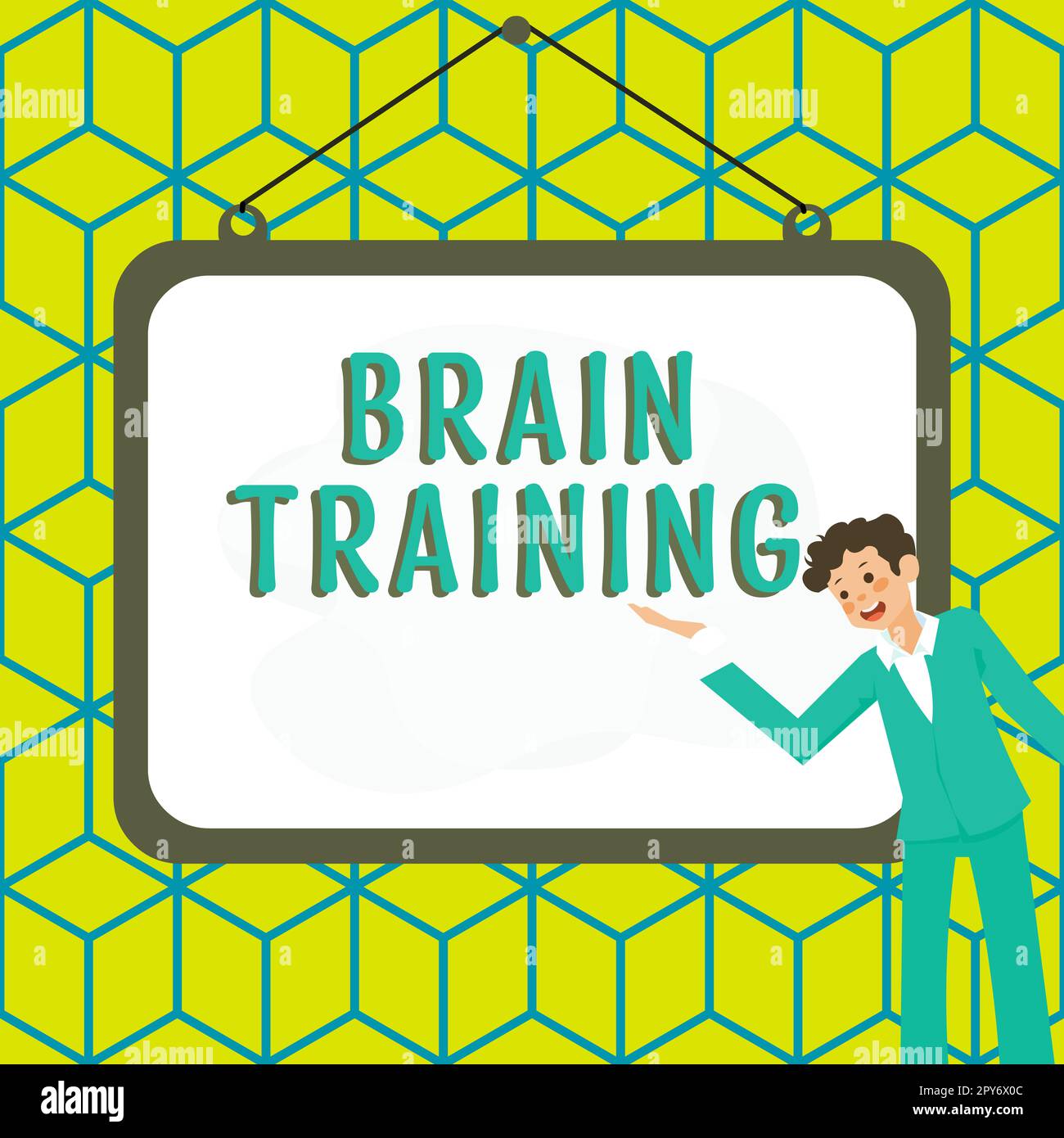 Writing displaying text Brain Training. Business showcase mental ...